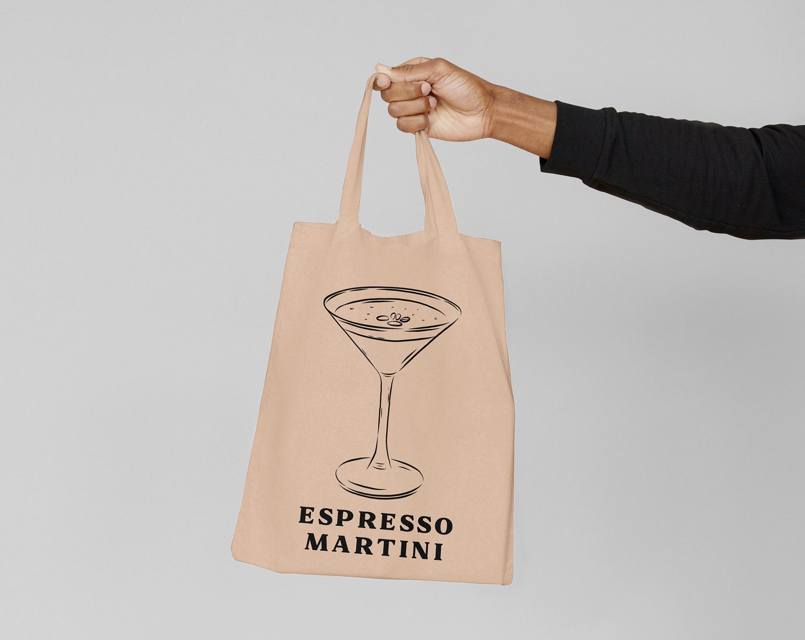 Espresso Martini Illustration in SVG, Cocktail Poster Wall Art Print ...