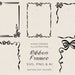 Whimsical and Quirky Hand Drawn Ribbon Border in SVG, Frames for ...