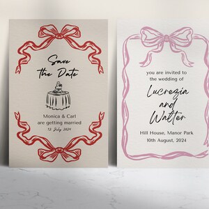 Hand Drawn Wedding Ribbon Border With Bow Clipart in SVG, Editable in ...