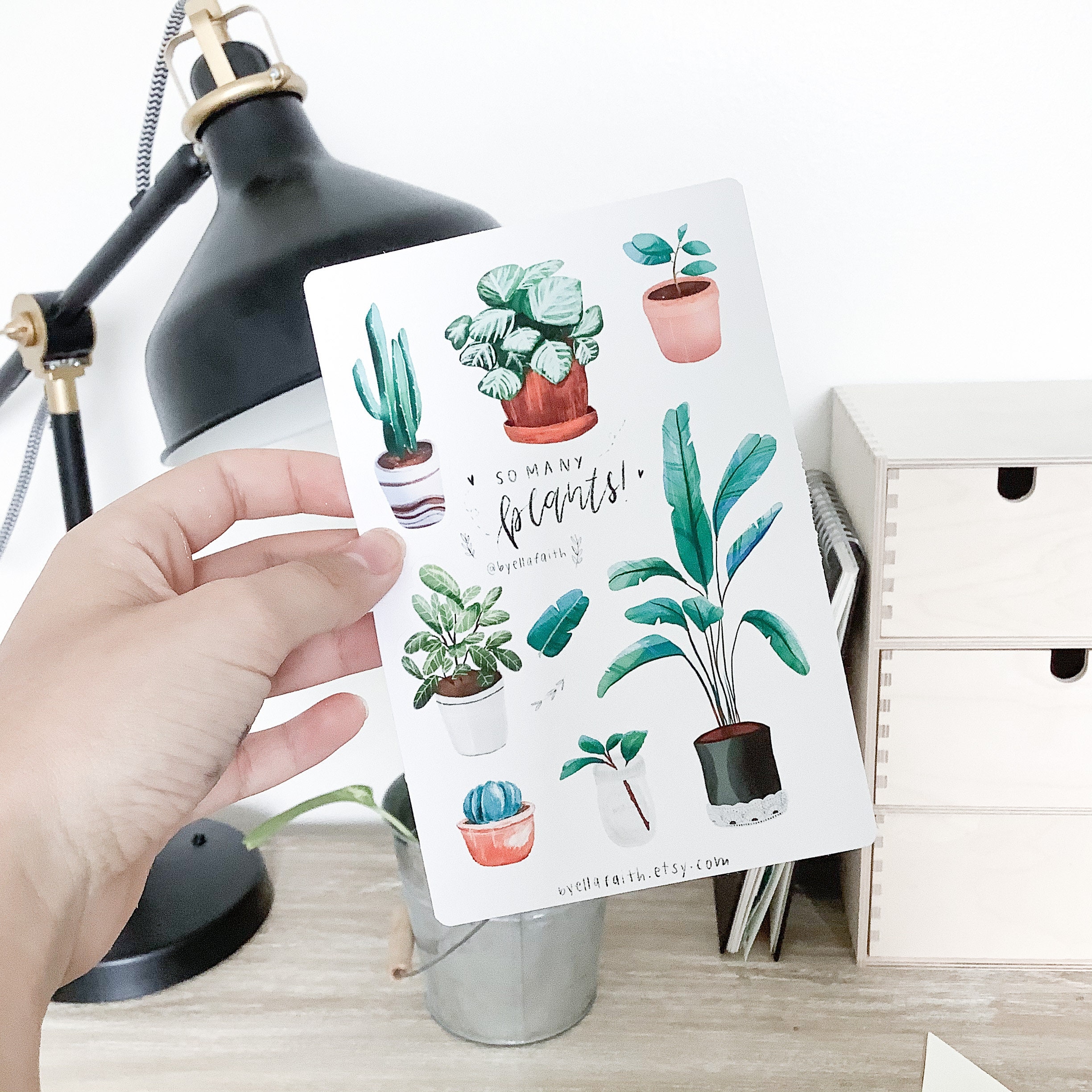 Botanical Plant Sticker Sheet for Plant Lover Great for Bujo | Etsy