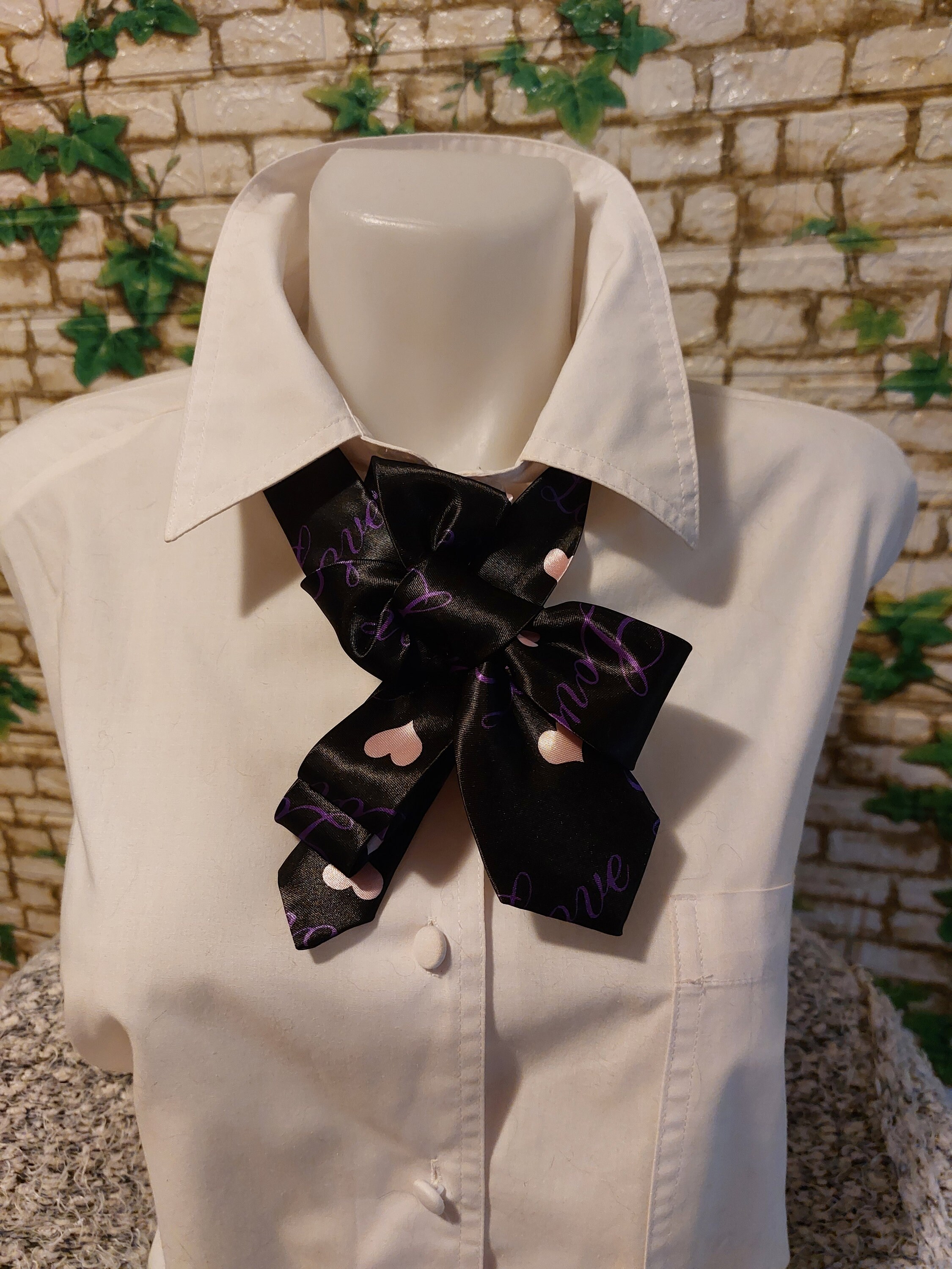 Handmade Women's Necktie Necklace Tie Neck Statement Piece Fashionable ...