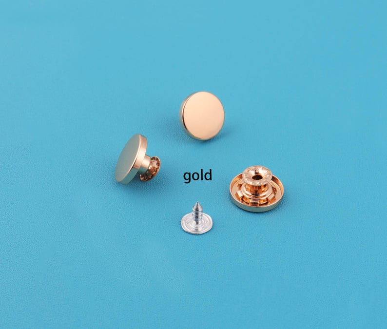 Custom Brand Logo :15mm Personalised Custom Buttons Leather Craft ...