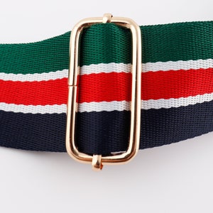 250mm Wide Stripe Adjustable Purse Strap With Trigger Clip Shoulder Bag ...