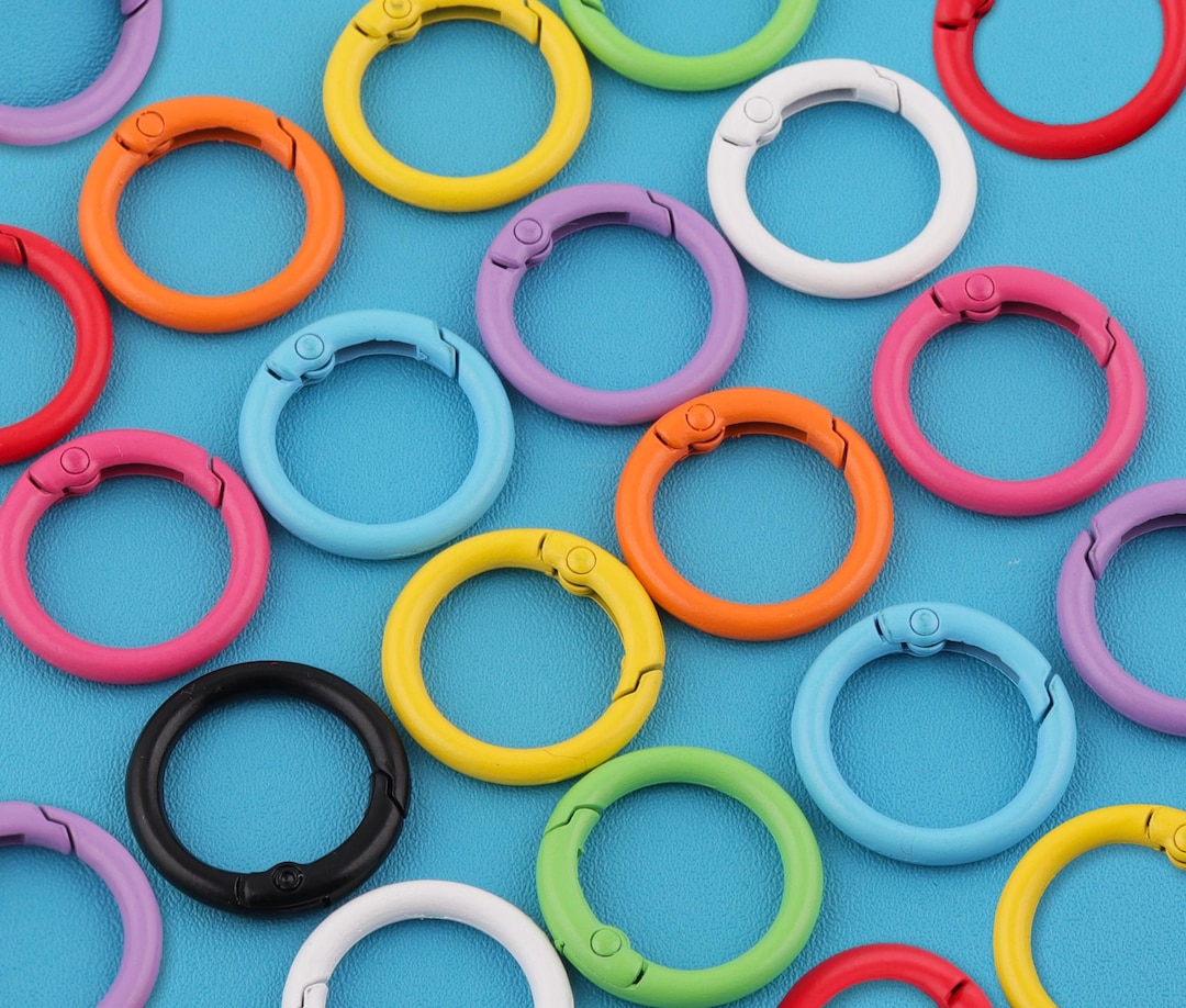 Assorted Color Metal Spring O Rings: DIY Keychain Purse Accessories - Etsy