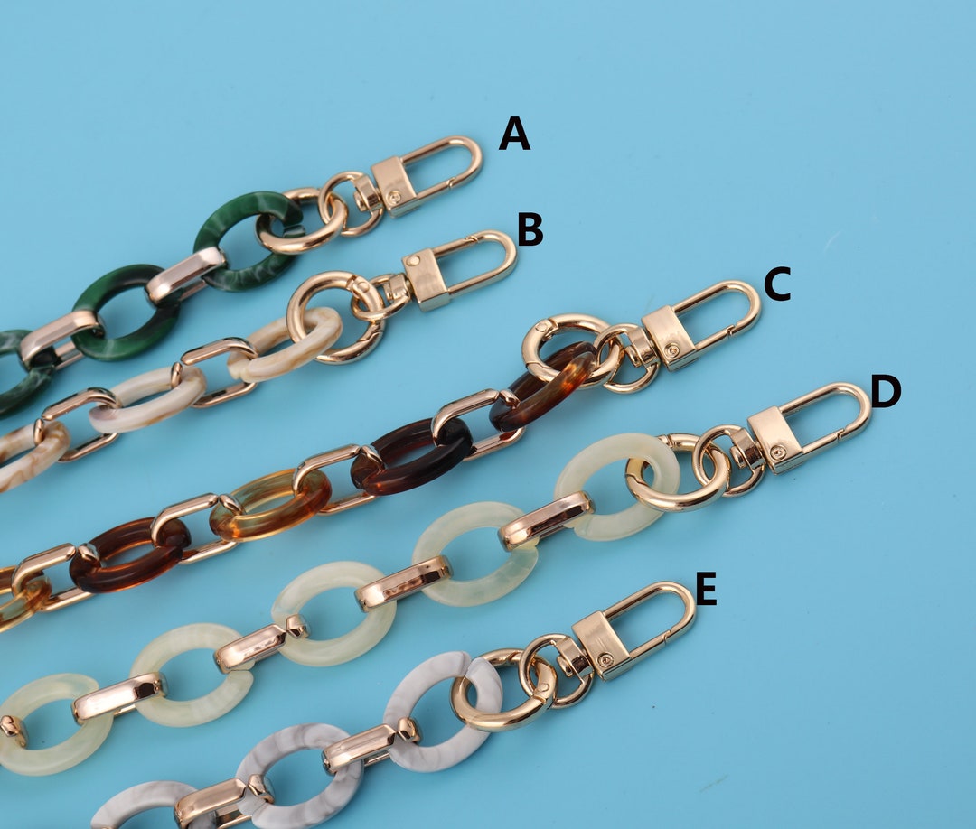 Acrylic Purse Chain Strap: Round Plastic Bag Handle - 38cm/67cm - Etsy