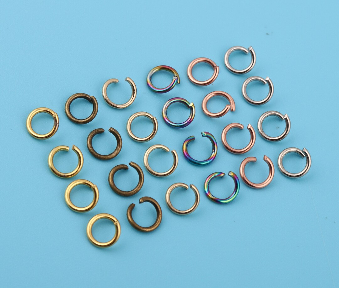 8mm Outer Jump Rings Split Rings Connectors Open Jump Rings for Diy ...