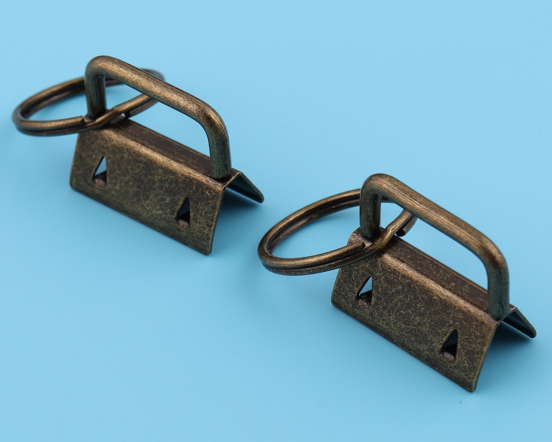 1" (26mm) Antique Brass Key Fob Clip Webbing End Clip,bronze Key Fob ...