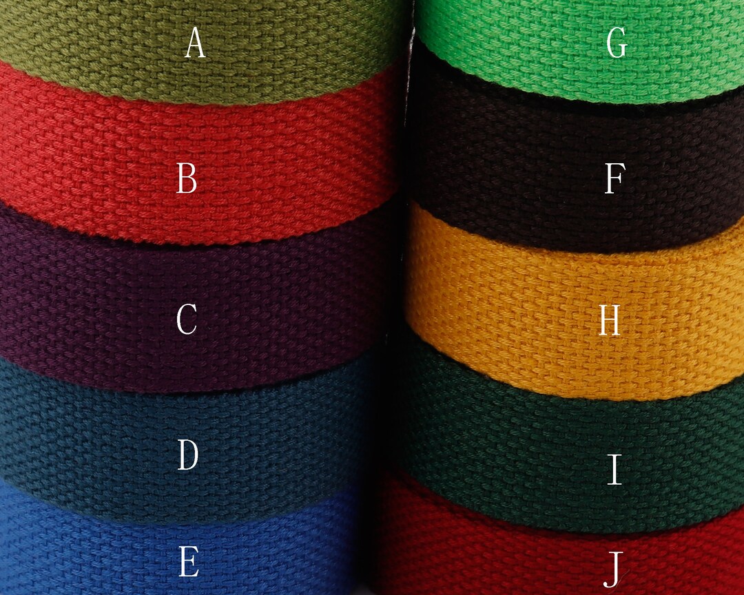 38mm Heavy Cotton Webbing: Leash, Belt, Strap - [color Choice] - Etsy
