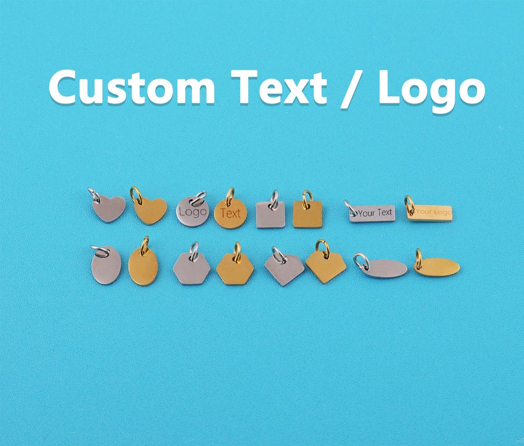 Custom Laser Engraved Tag : Personalized Engraved Logo/text for ...