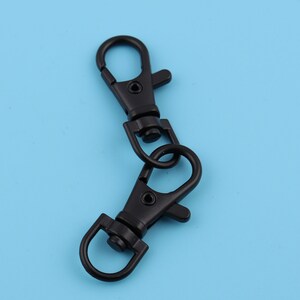3/8 10mm Inner Matte Black Trigger Snap Clip Metal Swivel Snap Clasp ...