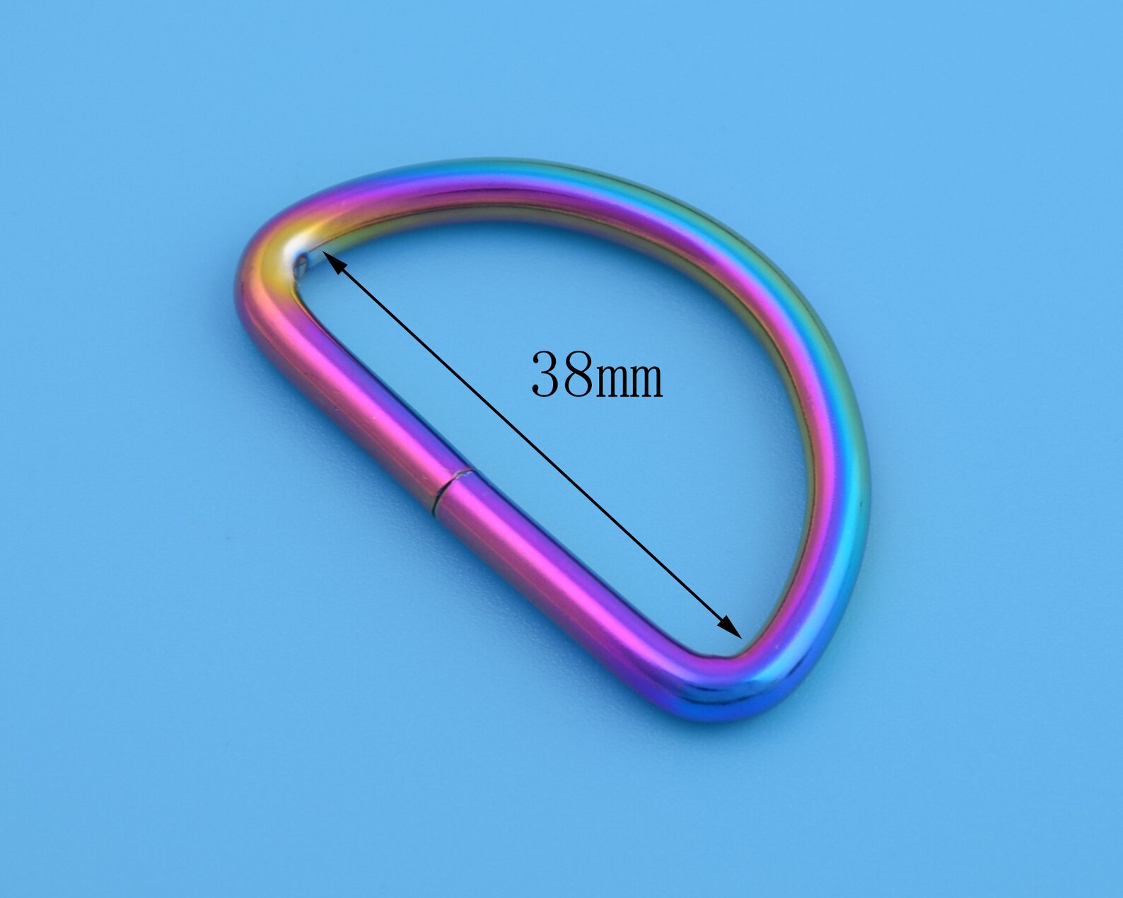 1/1.5 Rainbow Metal D Ring D Loop D Ring Buckle - Etsy