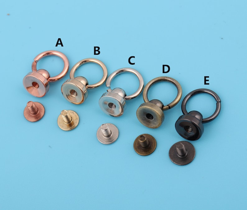 10mm Chain Screw Connector: Zinc Alloy Rivet Studs for DIY Leather ...