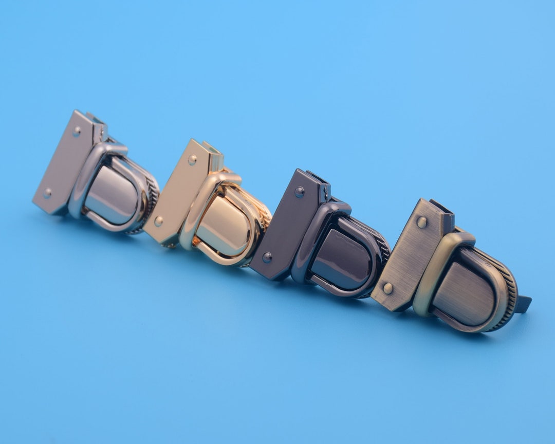 28*33mm Metal Thumb Push Bag Lock Closure Latch Tongue Push Clutch ...