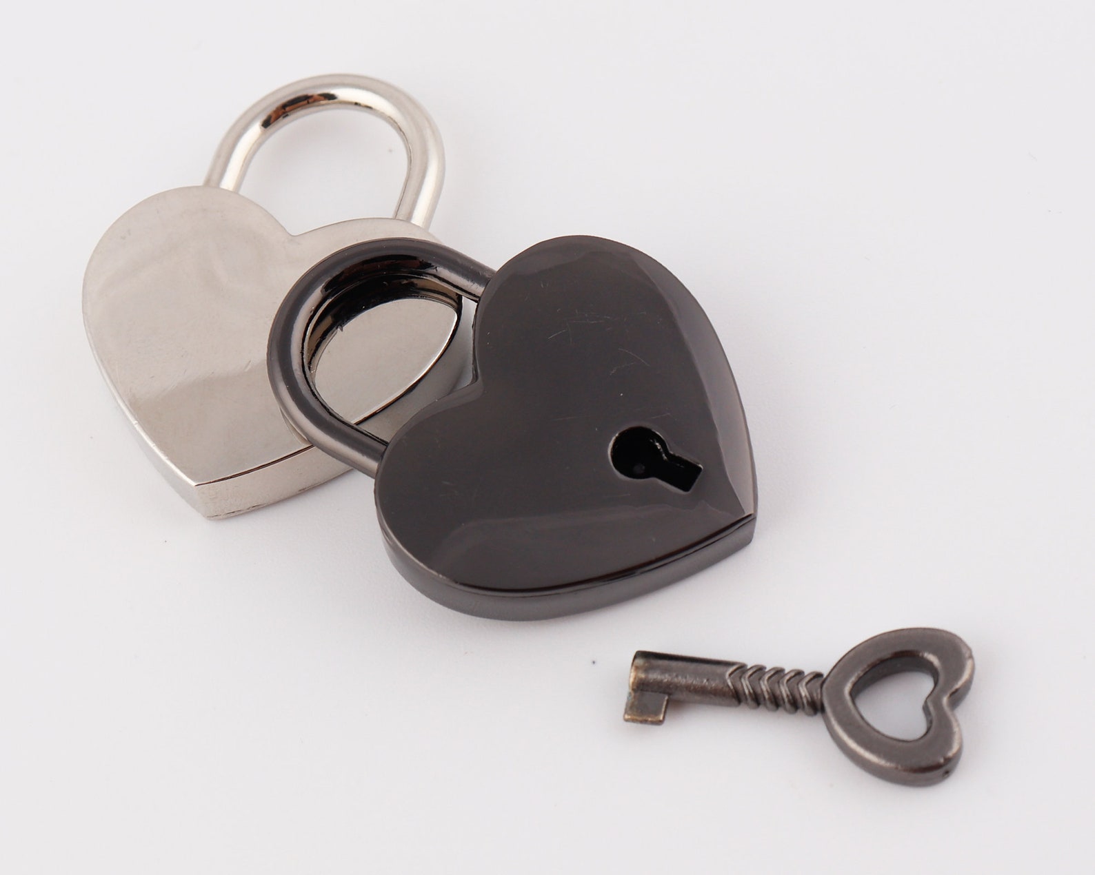 Metal Heart-shaped Padlock With Key Love Lock Couple Gifts - Etsy Australia