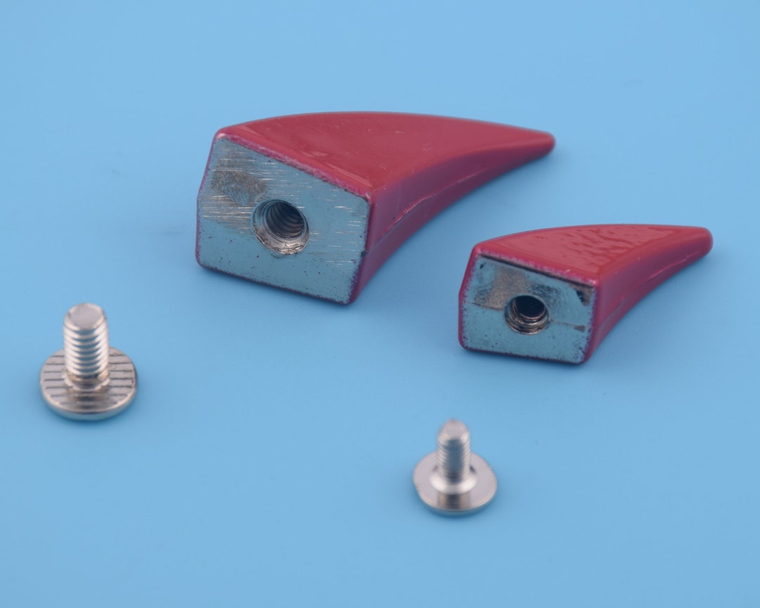 18mm/27mm Red Rivet Stud Shiny Screwback Studs Metal Shark Fin Dragon ...