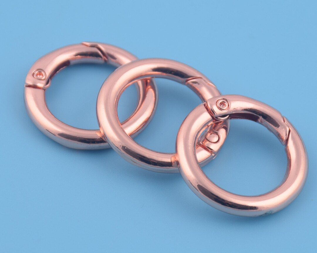 Rose Gold Spring O Rings - 17mm Inner Diameter - Bag Accessories - Etsy