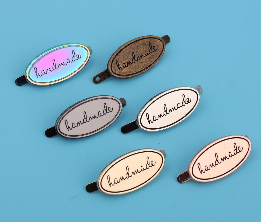 Metal "handmade" Bag Label: Superior Quality Decorative Alloy (40x20mm ...