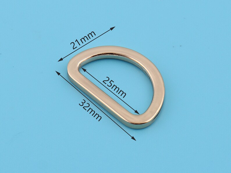 Flat D Ring Buckle: 1" Inner Diameter, Purse Bag Hardware - Etsy