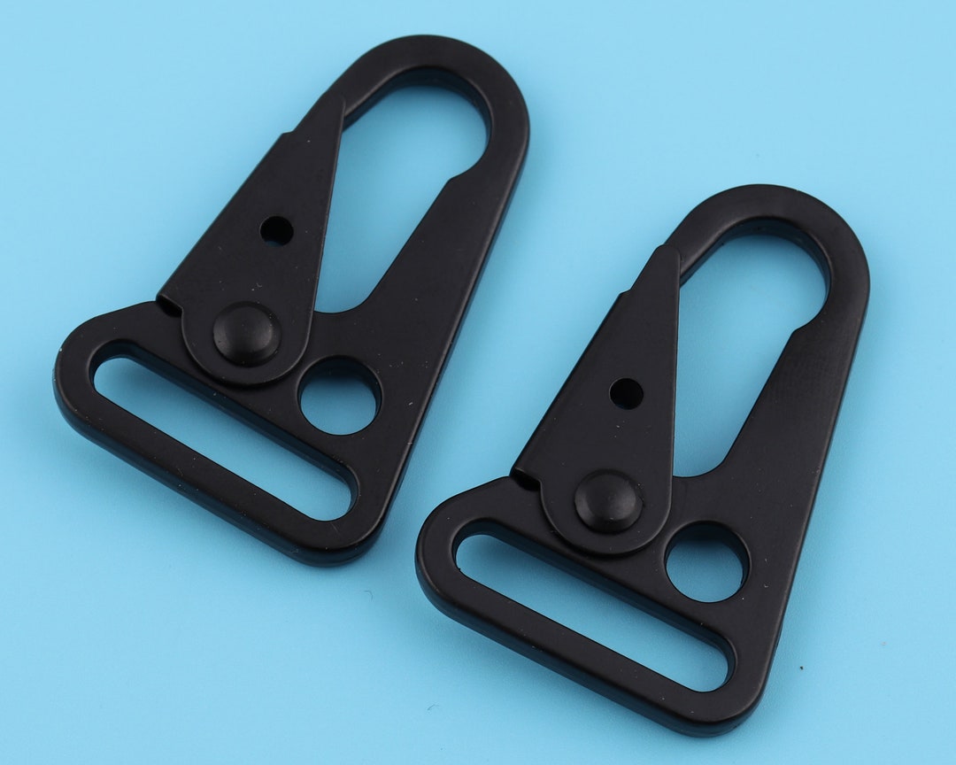 Matte Black Metal Spring Snap Hook: 1" Inner Diameter Sling Clip - Etsy