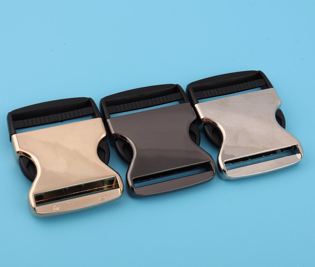 2"(50mm Inner) Plastic Metal Release Belt Buckle Quick Release Slide ...