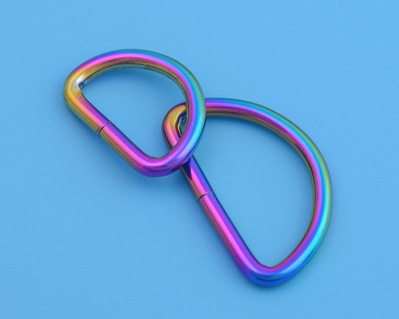1/1.5 Rainbow Metal D Ring D Loop D Ring Buckle | Etsy