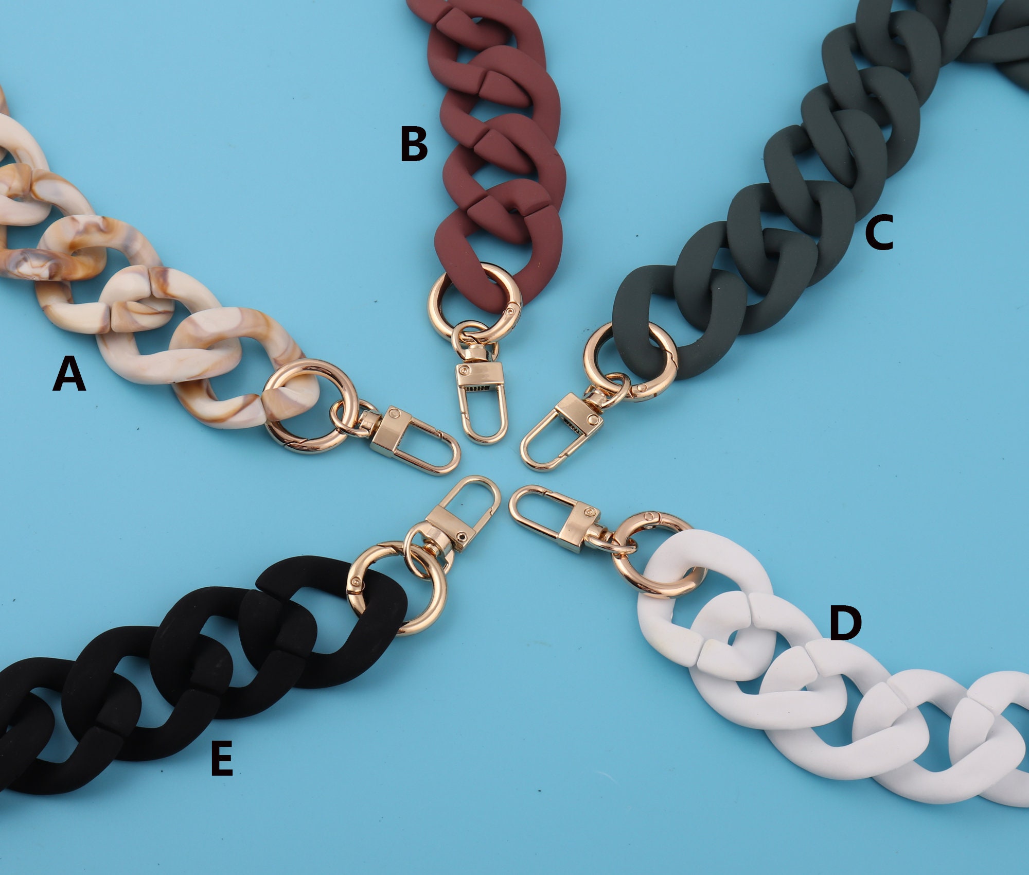 Acrylic Chain Purse Strap: Replacement Bag Handle - 45cm/85cm/120cm - Etsy