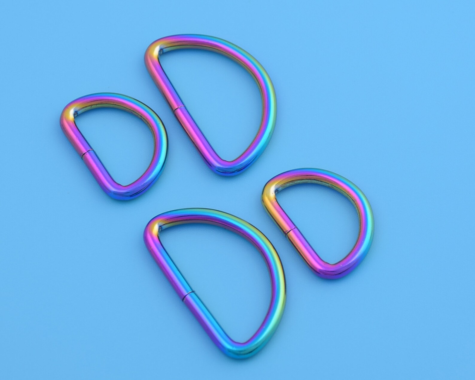 1/1.5 Rainbow Metal D Ring D Loop D Ring Buckle - Etsy