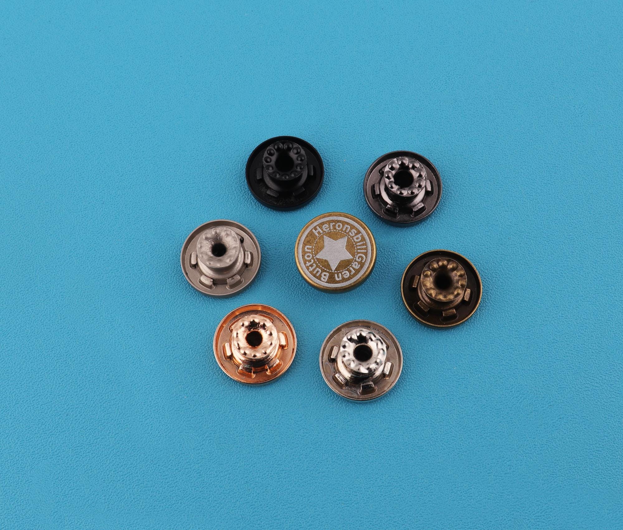 Custom Brand Logo :15mm Personalised Custom Buttons Leather Craft ...