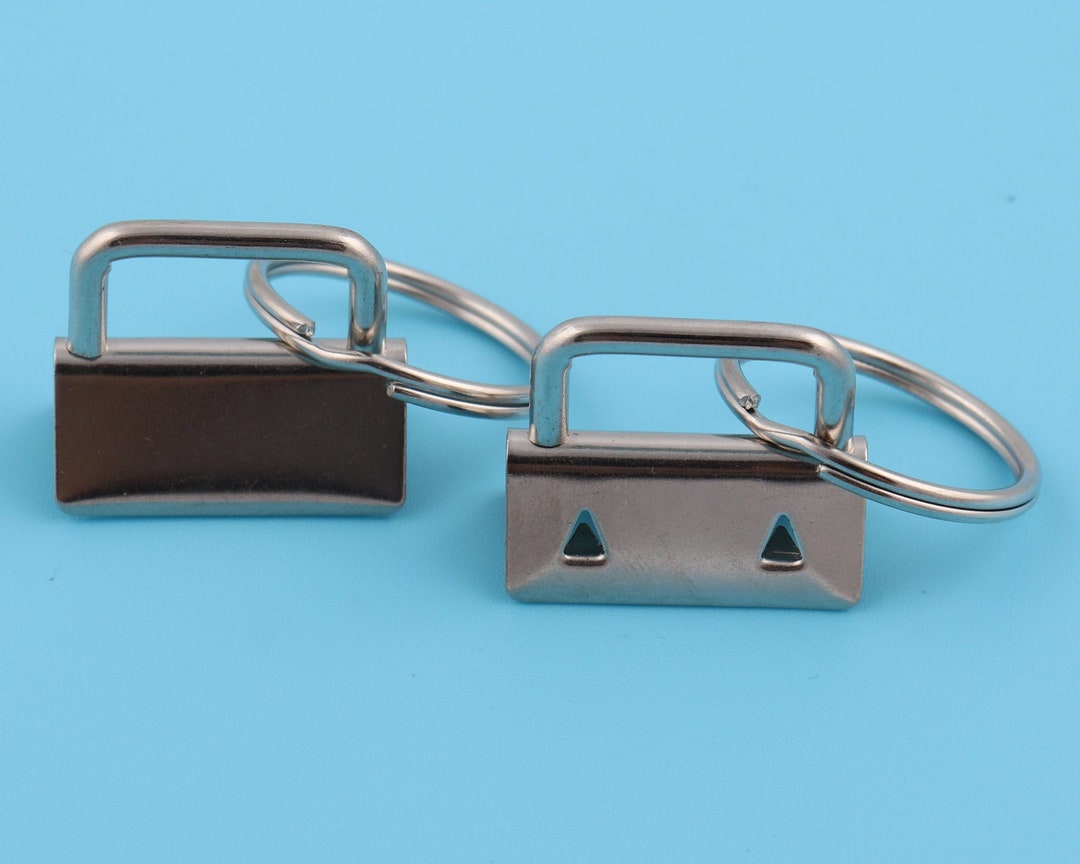 Silver Key Fob Clip: 1" Webbing End, Key Ring Hardware - Etsy