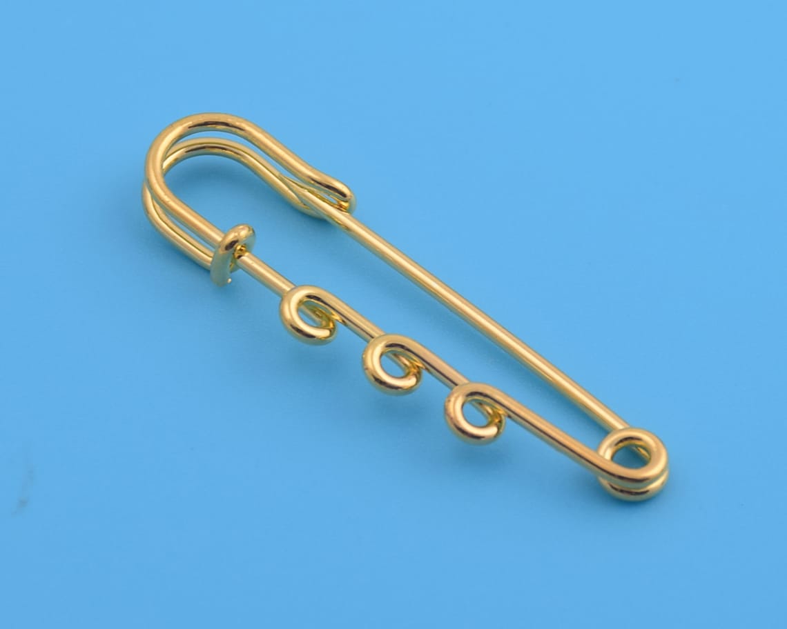 250mm Length Safety Pins With Three Loops Coil Craft - Etsy