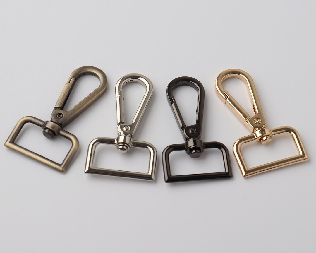 Metal Swivel Snap Clip: Bronze, Silver, Black, Gold - 1" (26mm) Clasp ...