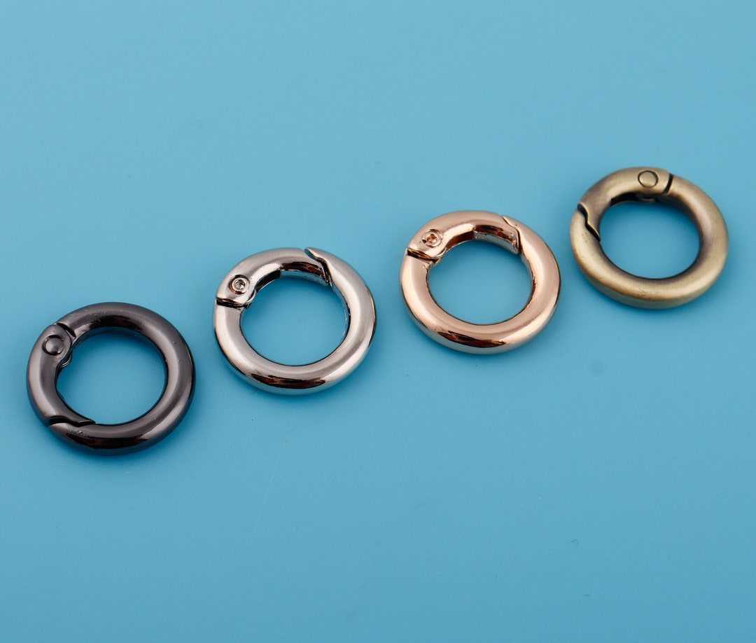 1/2“（12mm Inner) Metal Spring O Ring Spring Gate Ring Round Snap Push ...
