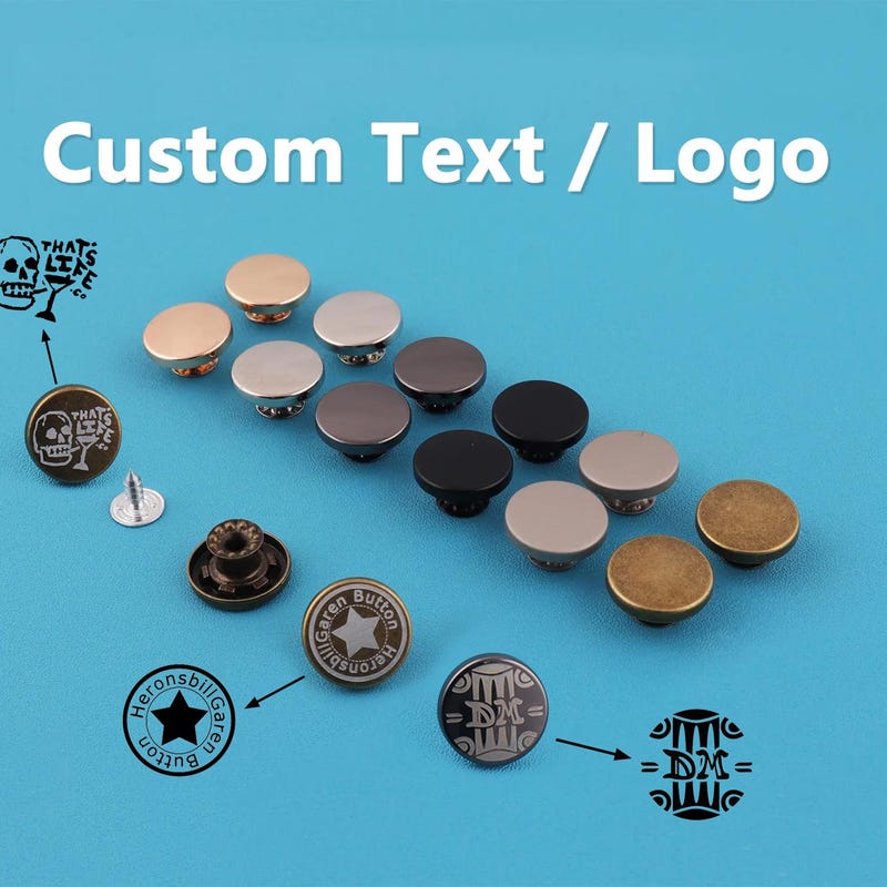 Shank Buttons Custom Logo - Etsy