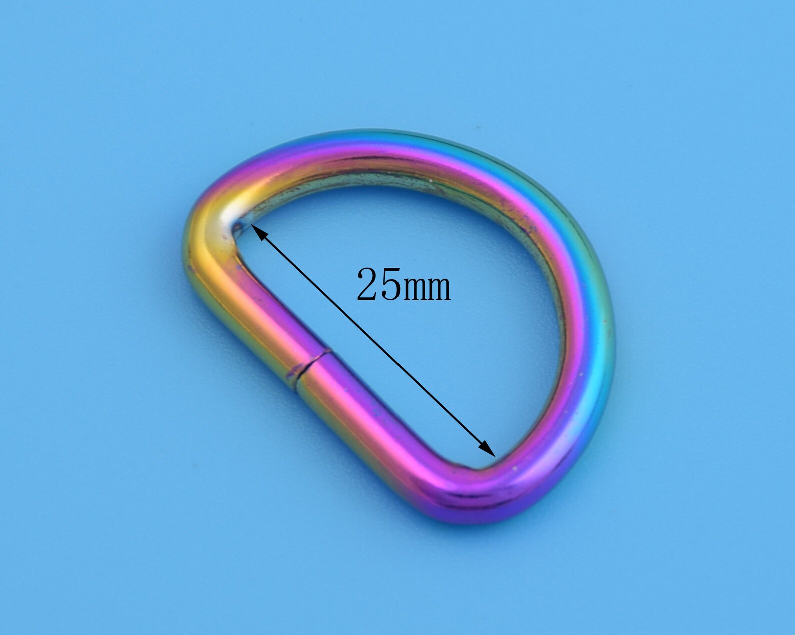 1/1.5 Rainbow Metal D Ring D Loop D Ring Buckle - Etsy
