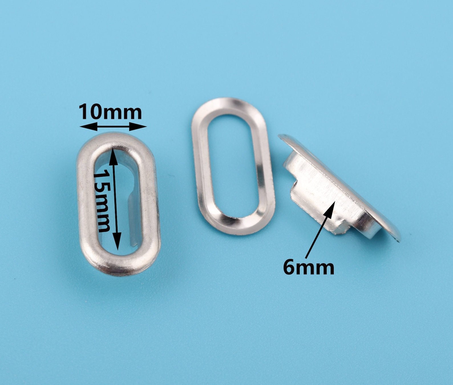15mm Inner Metal Eyelet Grommets With Washer Oval Ring Grommets Eyelet ...