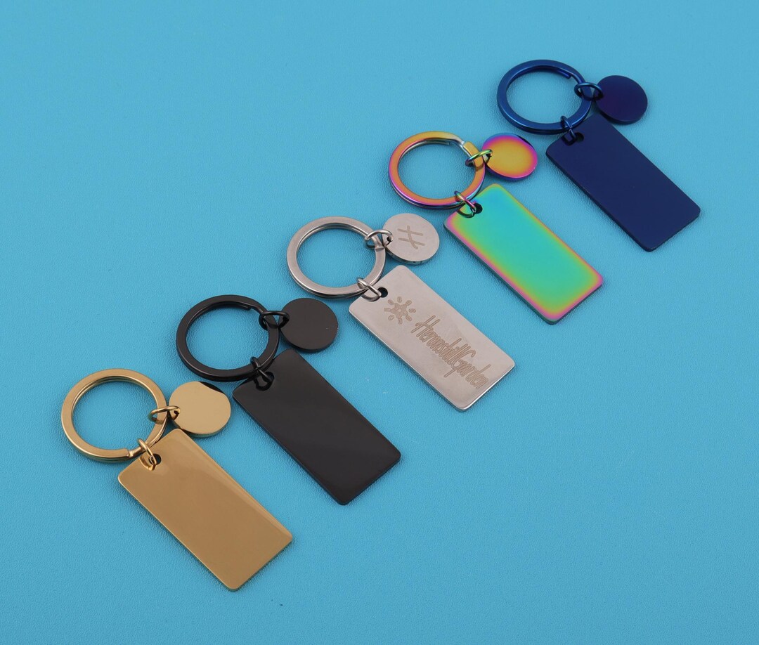 Personalized Laser Engraved Keychain: Custom Anniversary Gift - Etsy