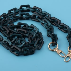 45cm/80cm/120cm Length Ladies Round Acrylic Chain Purse Chain Bag Strap ...