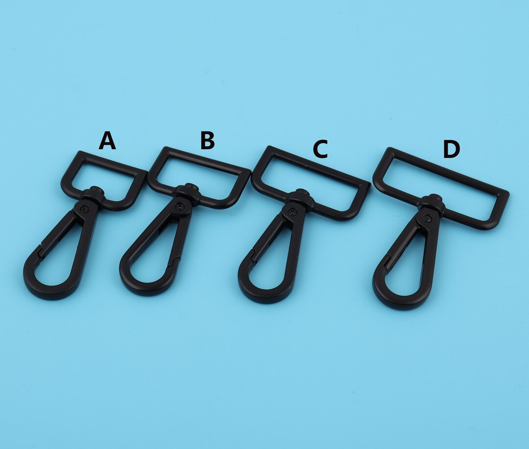 Matte Black Swivel Snap Hooks: Webbing Strap Buckle - 2-10 PCS - Etsy