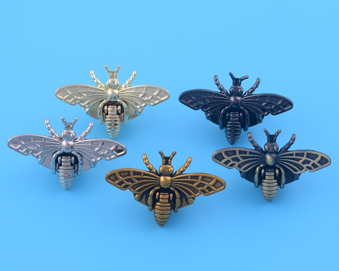 Metal Bee Rotating Padlock Bag Purse Closures Latch Twist Turn Lock ...