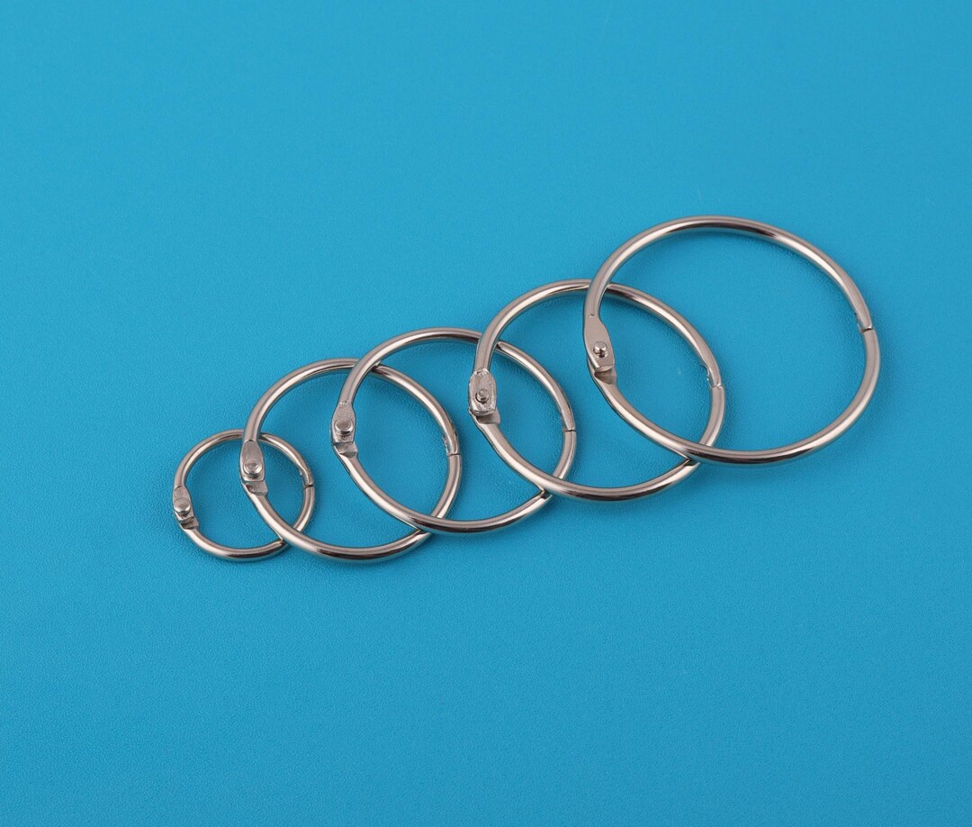 Silver Metal Binding Rings: Loose Leaf Binder Hinges - 25/38/40/45/50mm ...