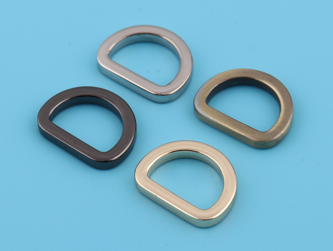 Flat D Ring Buckle: 15mm Inner Diameter, Purse Bag Hardware - 2-4-10 ...