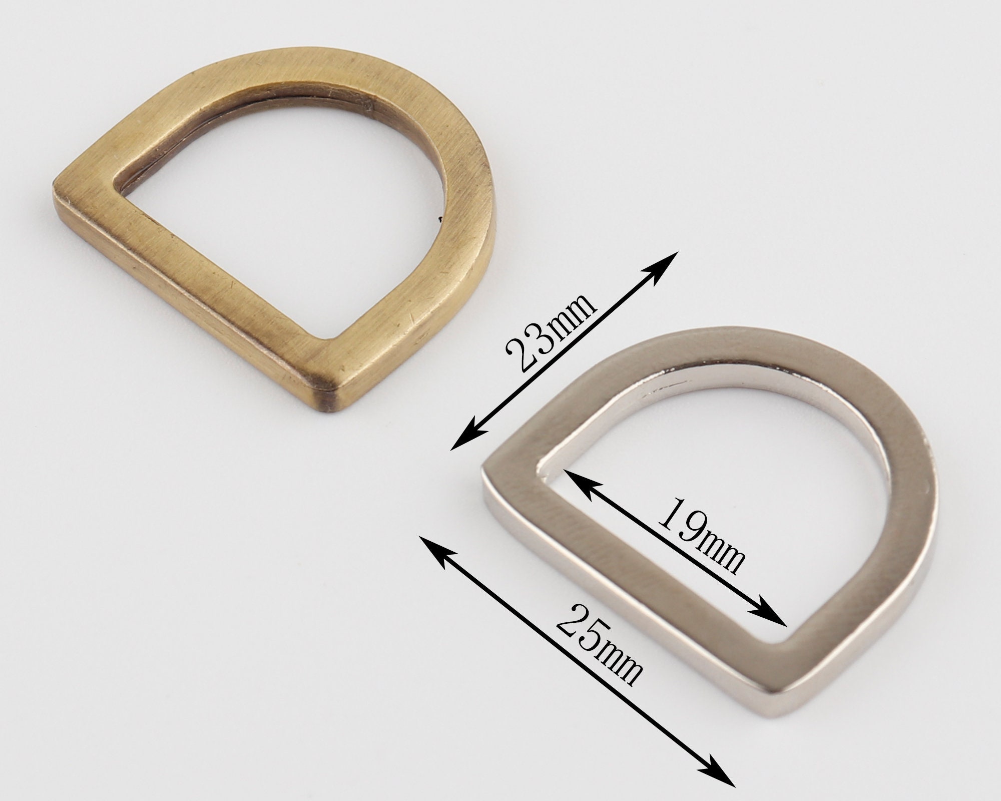10 PCS 19mm Flat D Rings: Purse Bag Hardware Supply - Etsy