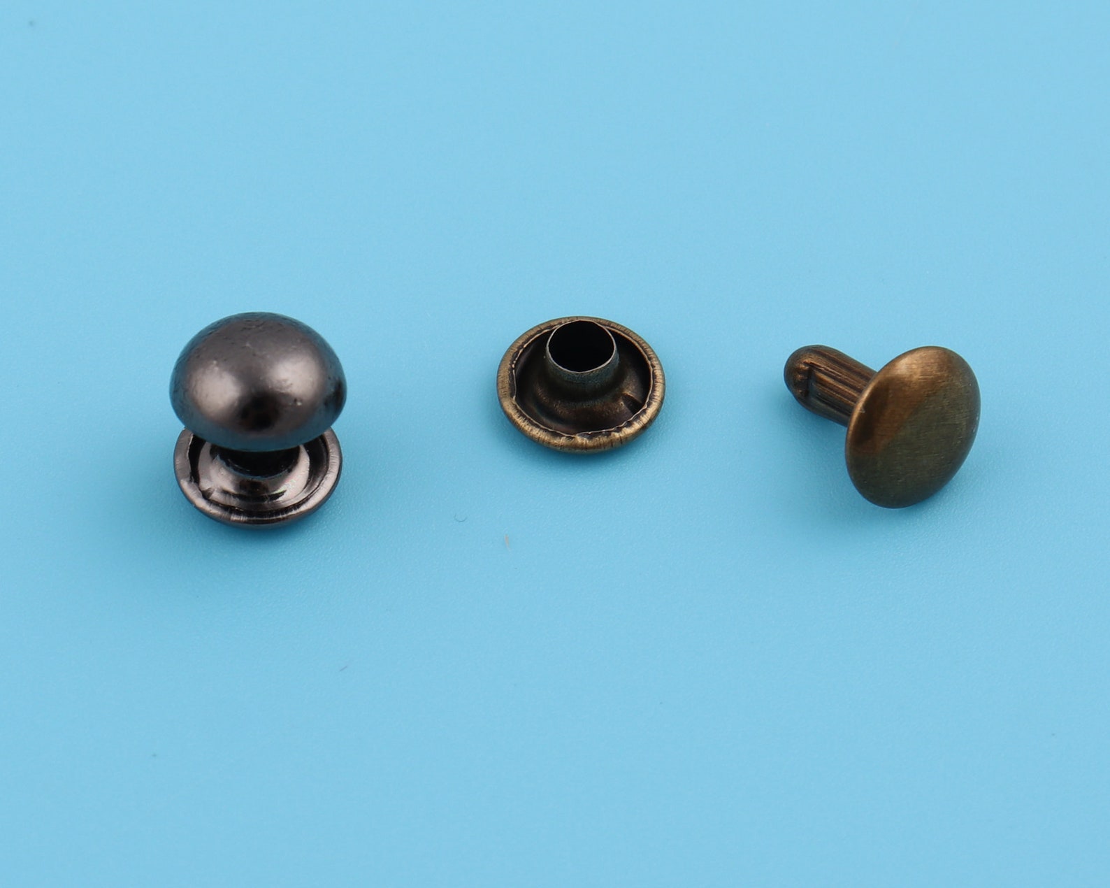 0.318mm Outer Metal Round Rivets Dome Rivets Double | Etsy