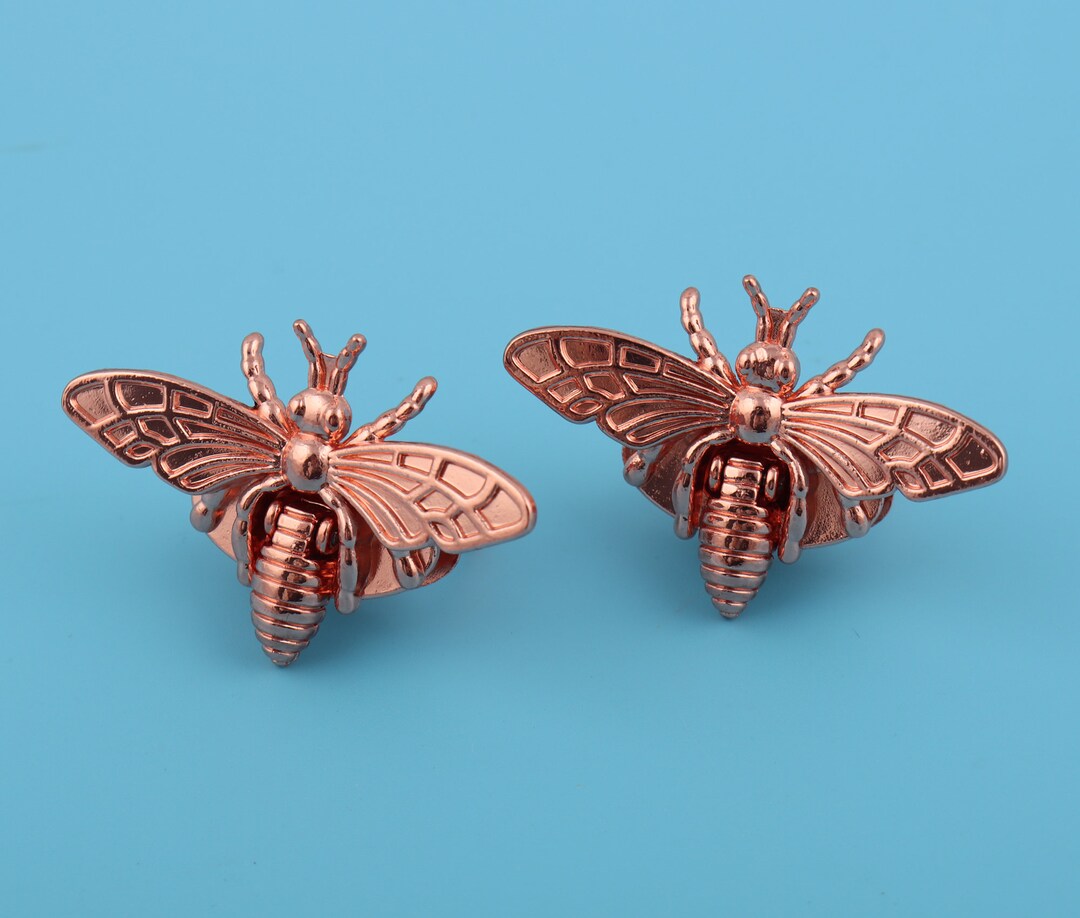 Rose Gold Bee Rotating Padlock: Bag Purse Closures (48x33mm) - Etsy
