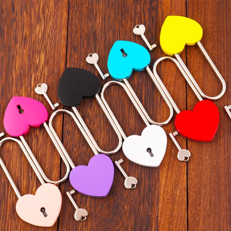 Heart Shaped Lock - Etsy
