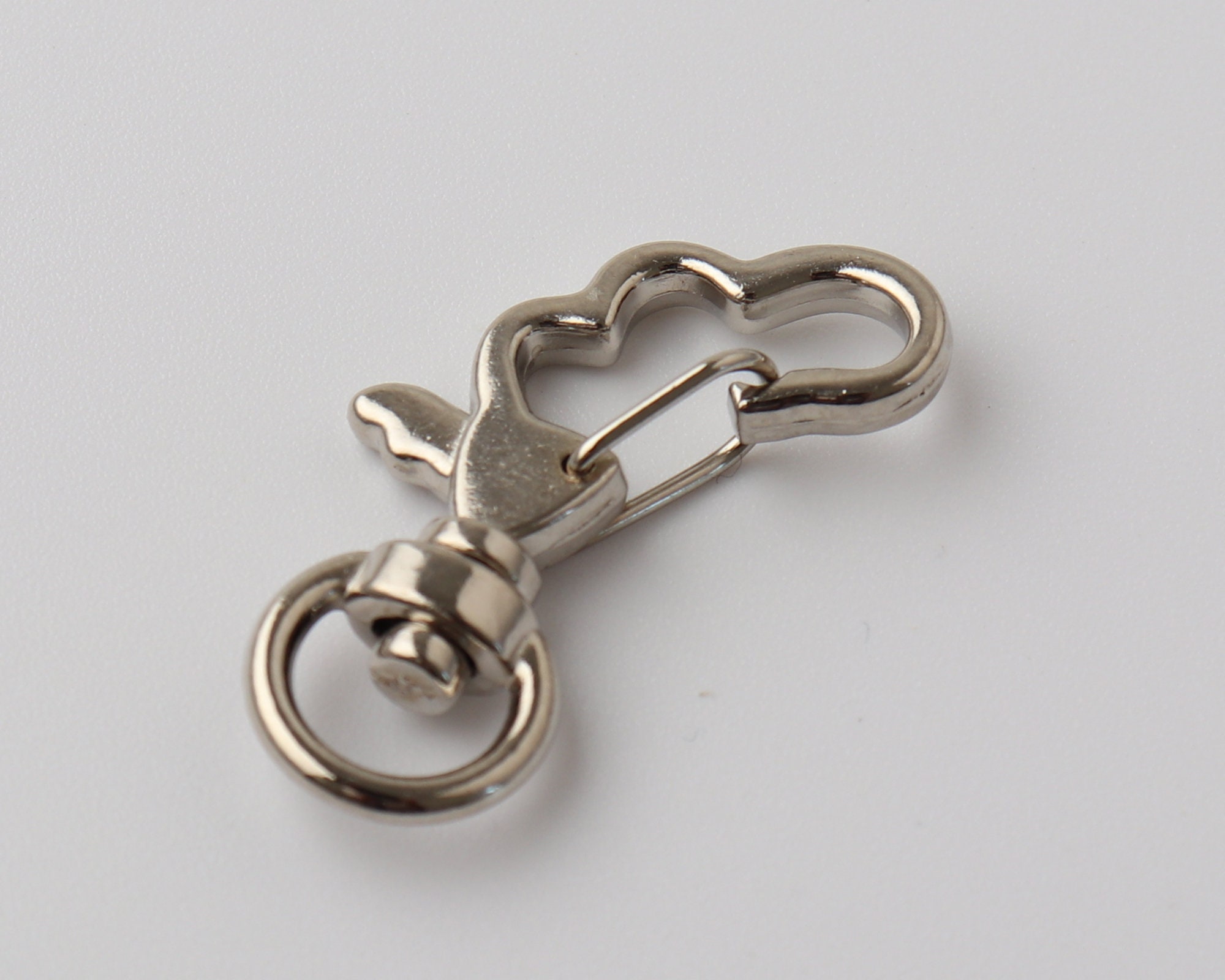 5/168 Mm Inner Silver Finger Shape Swivel Snap Hook | Etsy UK