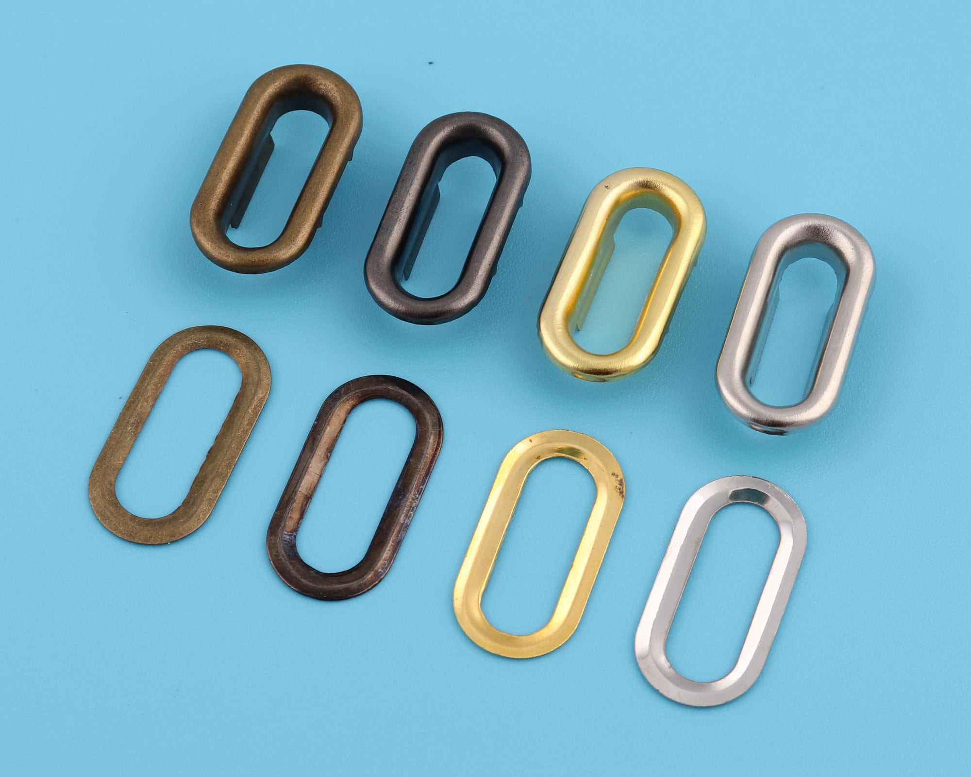 19mm Inner Metal Eyelet Grommets With Washer Oval Ring - Etsy UK