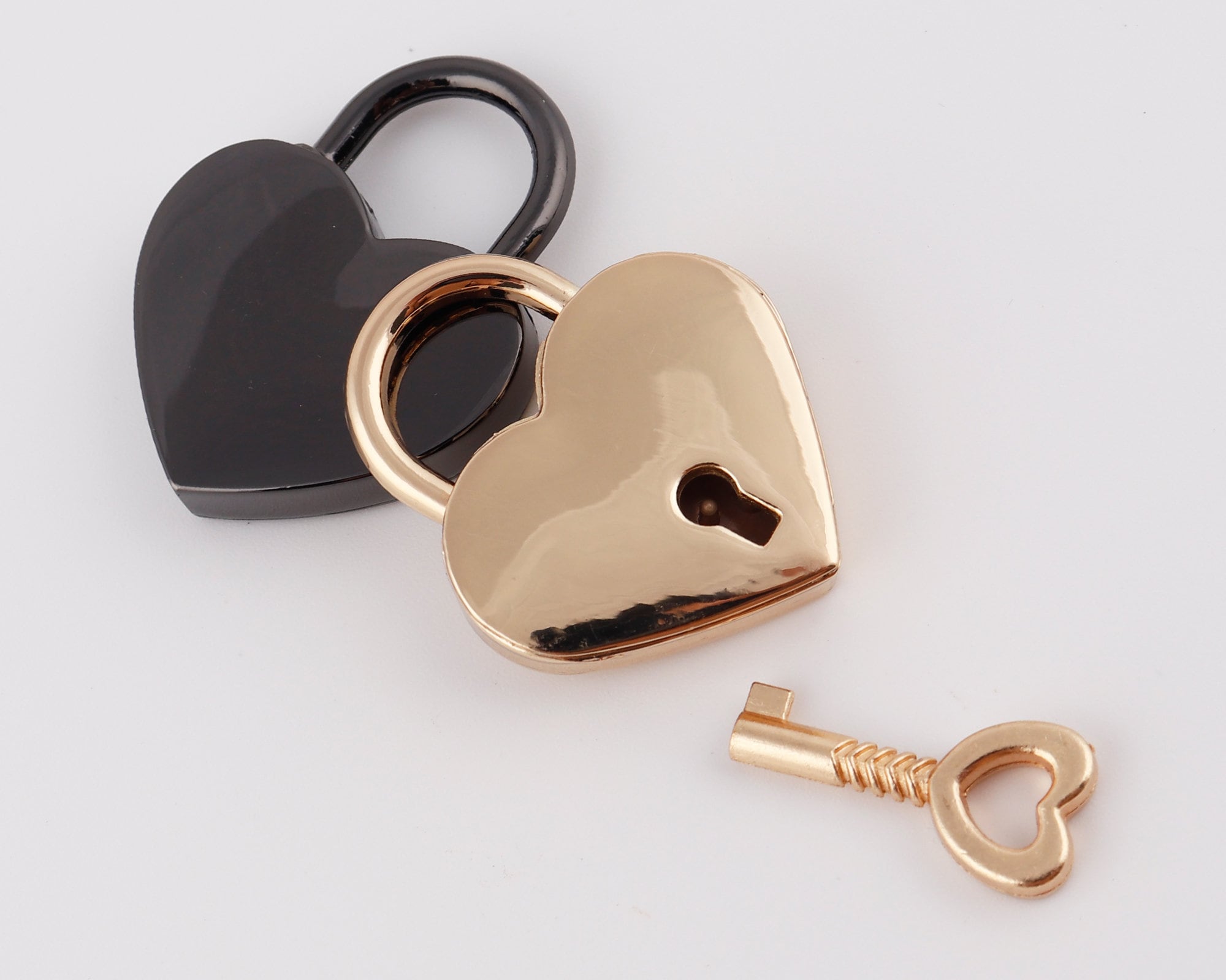 Metal Heart-shaped Padlock With Key Love Lock Couple Gifts - Etsy