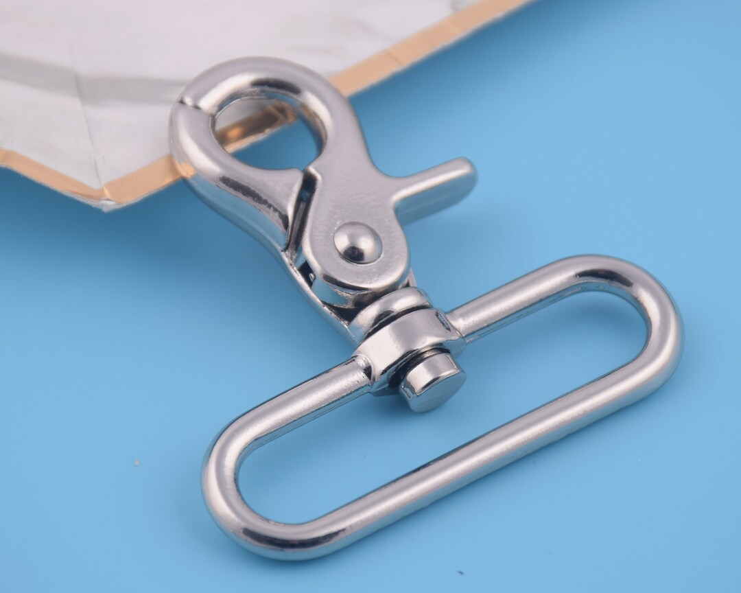 Silver Metal Swivel Snap Hooks: 2" Inner Diameter, Bag Hardware (2-4-10 ...