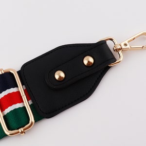 250mm Wide Stripe Adjustable Purse Strap With Trigger Clip Shoulder Bag ...